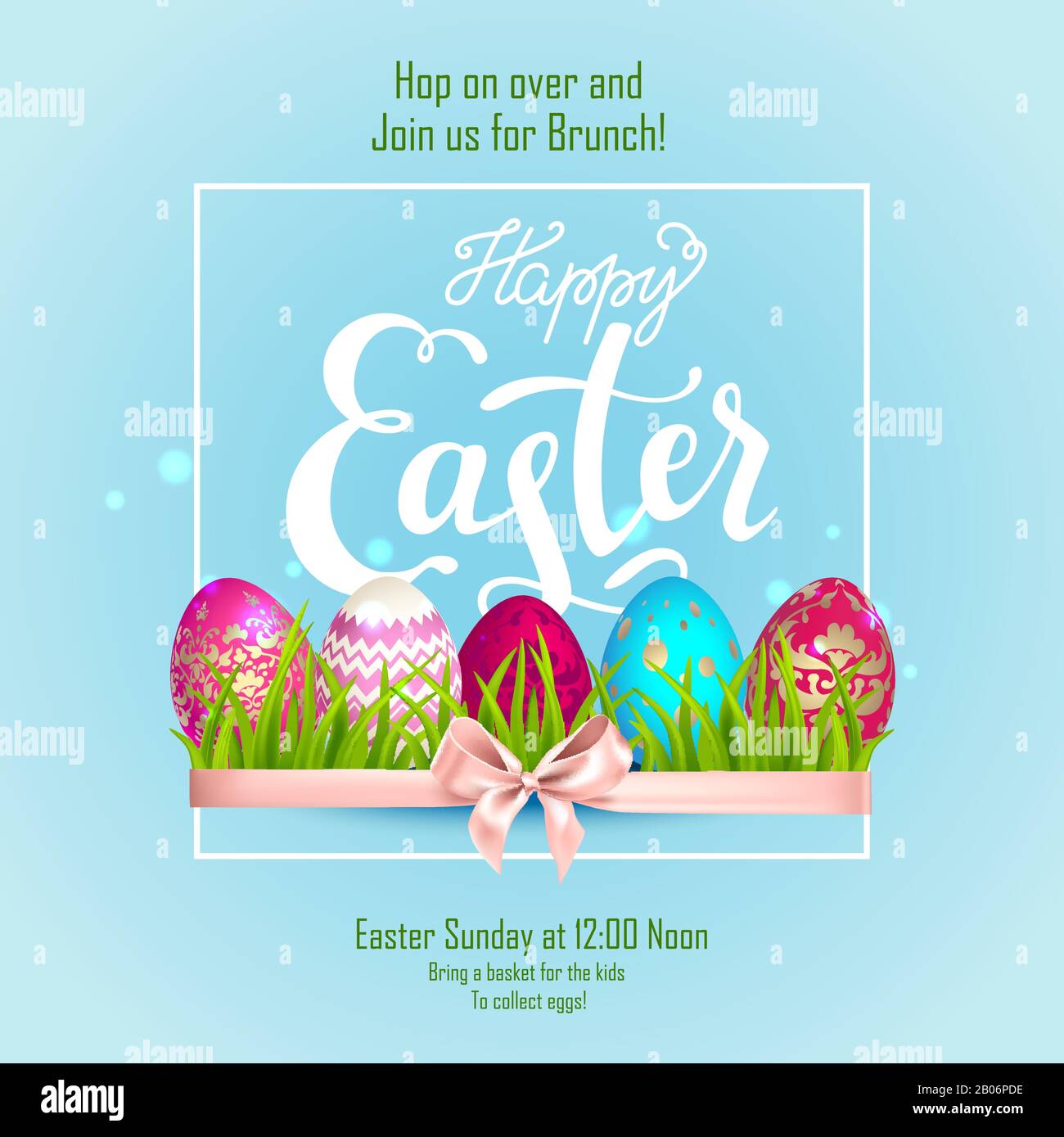 Card cute flower lettering Stock Vector Images - Alamy