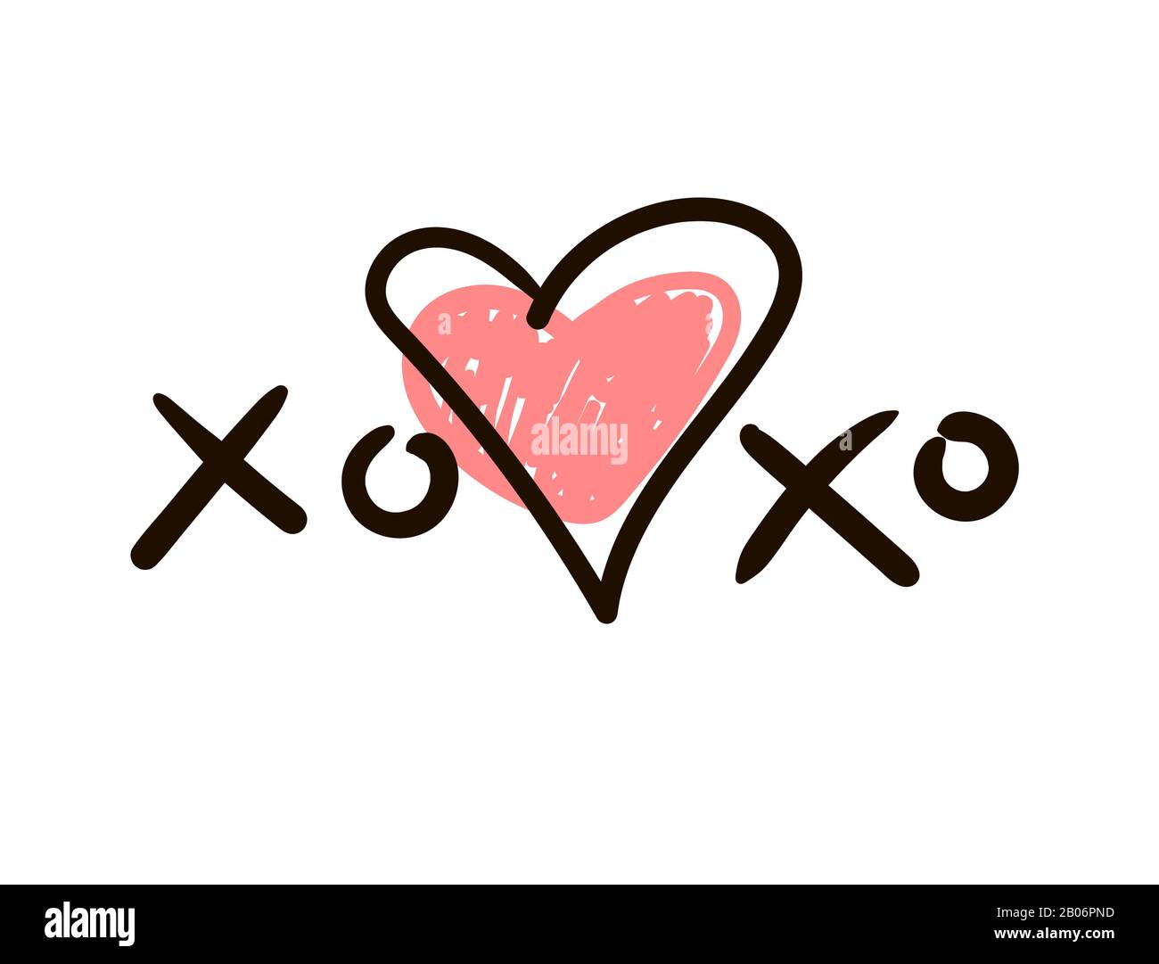 Xoxo Icon or logo with heart Stock Vector Image & Art - Alamy