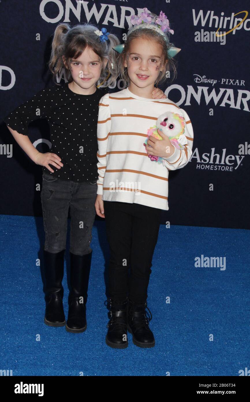 Los Angeles, USA. 18th Feb 2020. Mila Stauffer, Emma Stauffer 02/18 ...