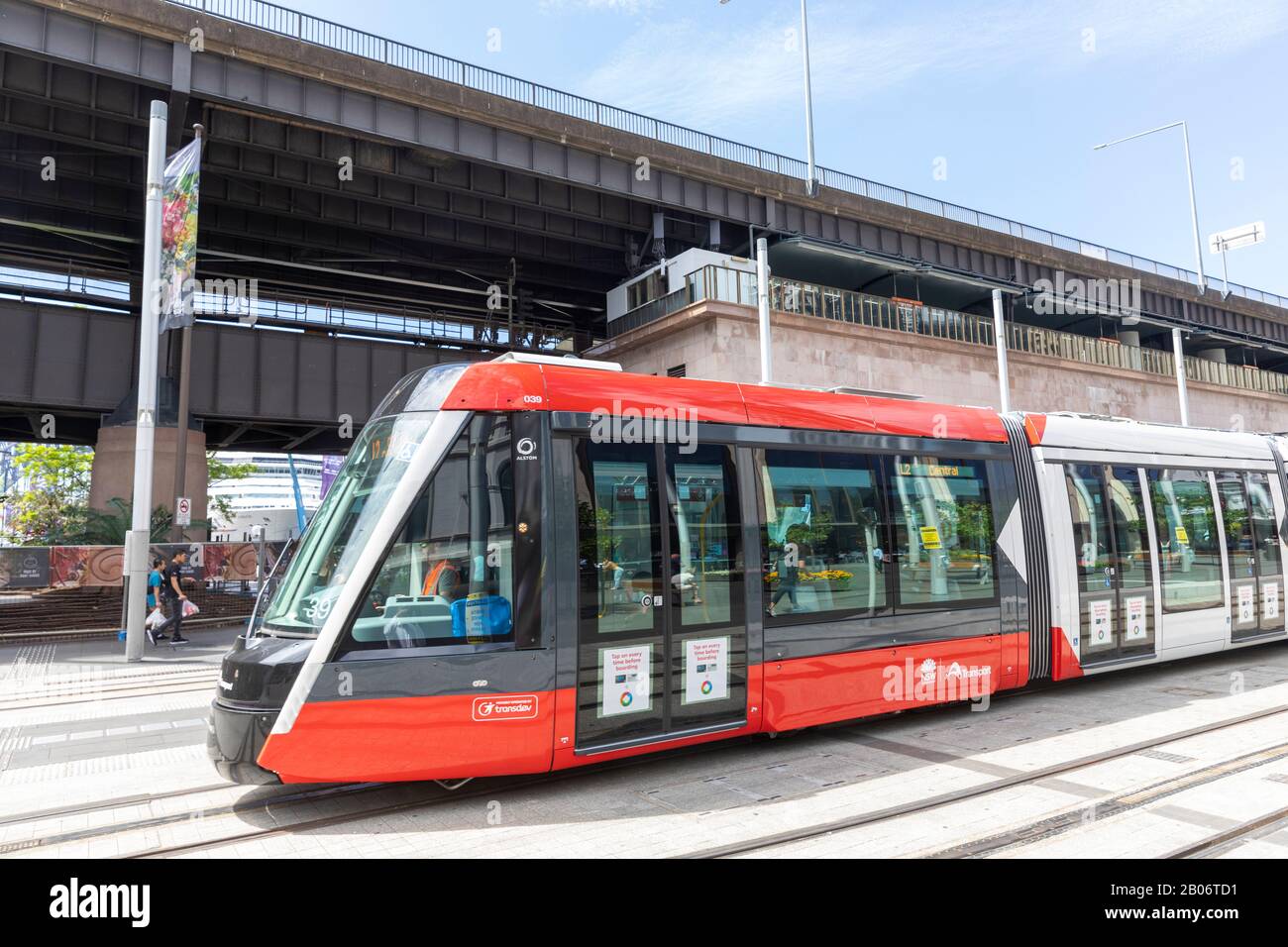 Sydney Australia city centre and the CBD light rail tram at Circular ...