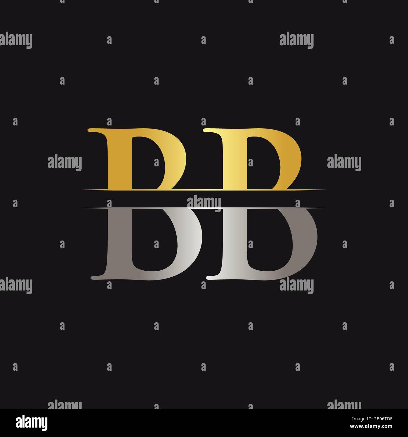 Initial BB Letter Logo With Creative Modern Business Typography Vector ...