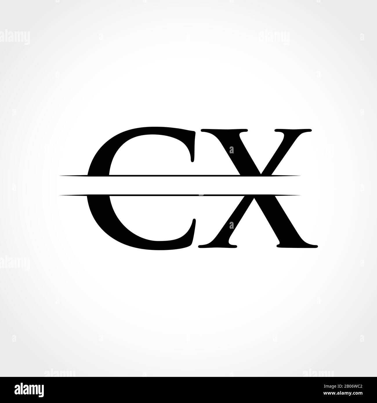 Initial CX Letter Logo With Creative Modern Business Typography Vector ...