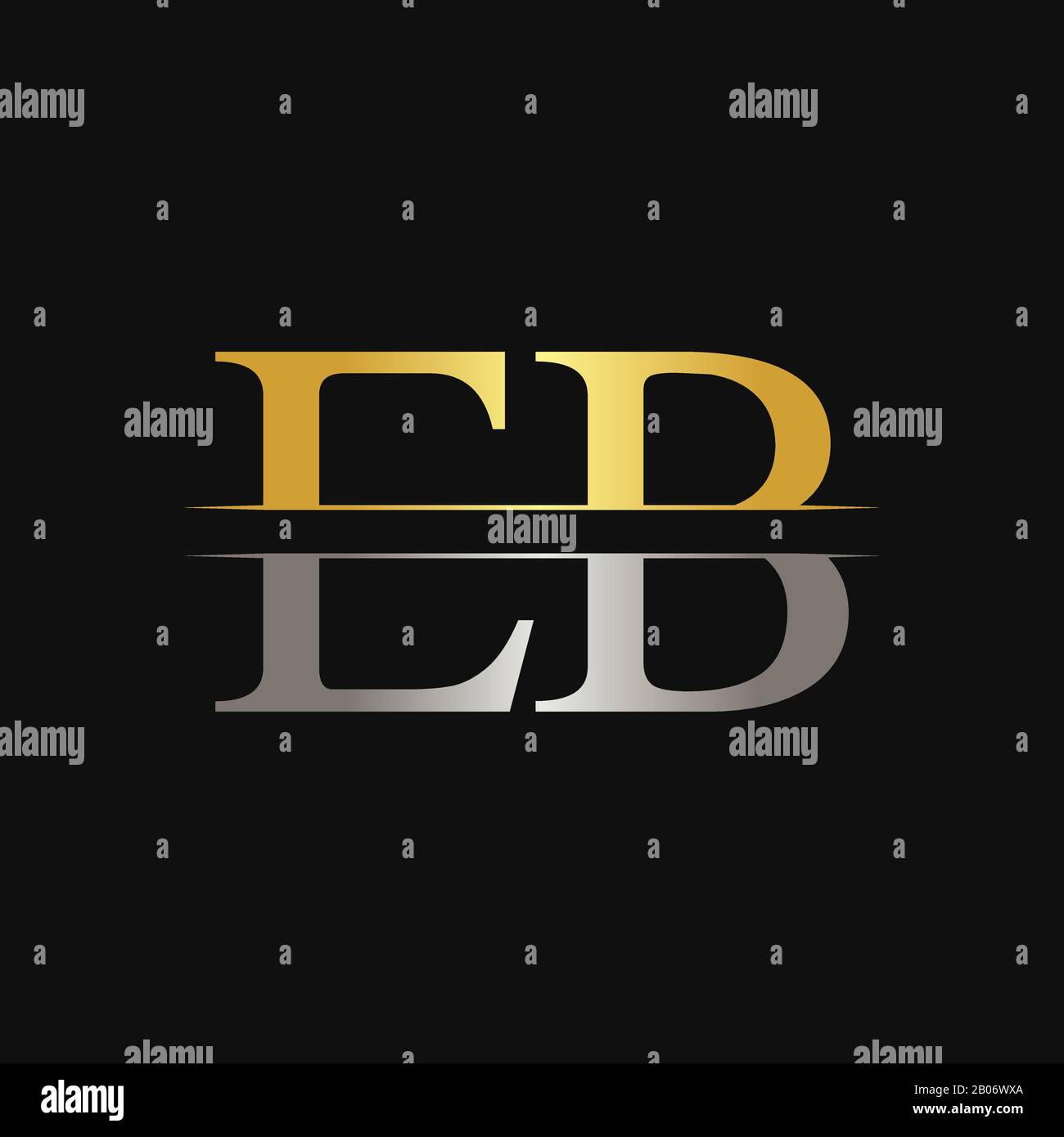 Initial EB Letter Linked Logo Business Vector Template. Creative Letter ...