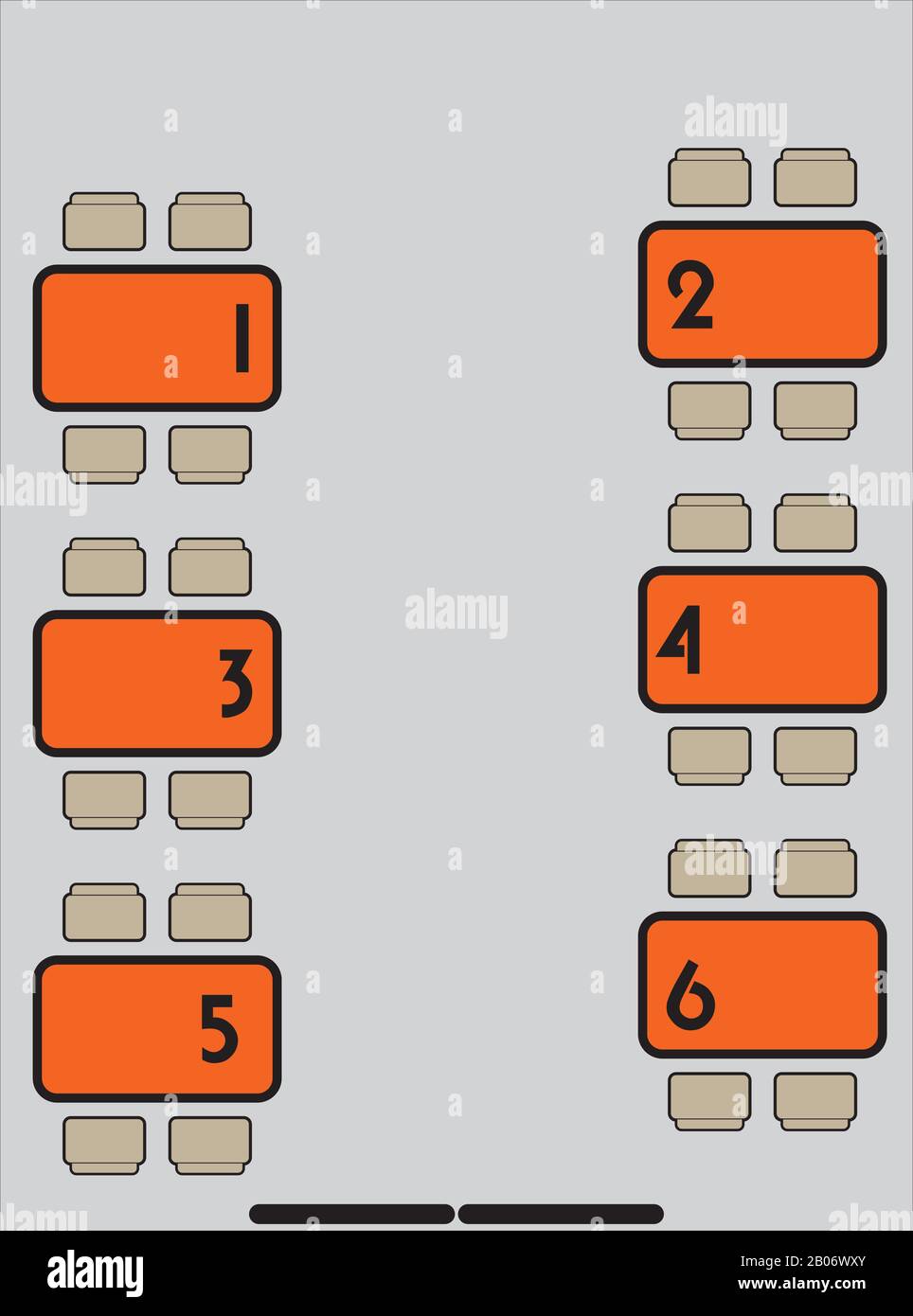 layout map show table in restaurant Vector Stock Vector Image & Art - Alamy