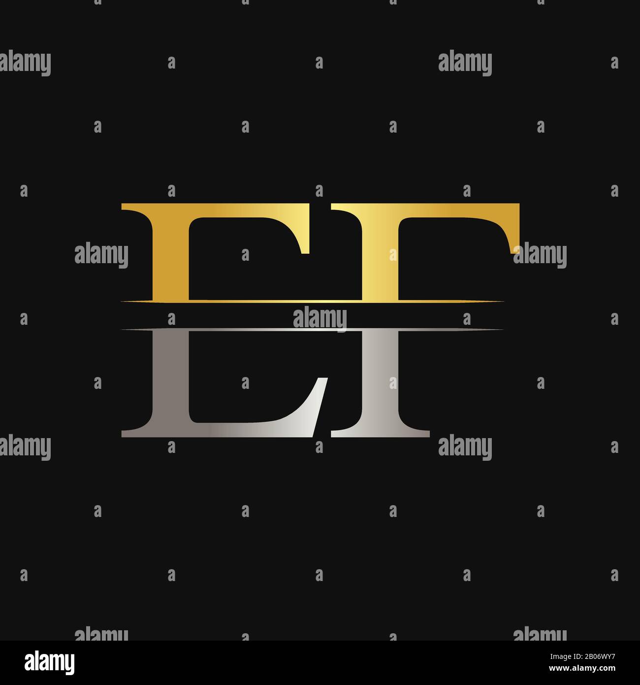 Initial EF Letter Linked Logo Business Vector Template. Creative Letter ...