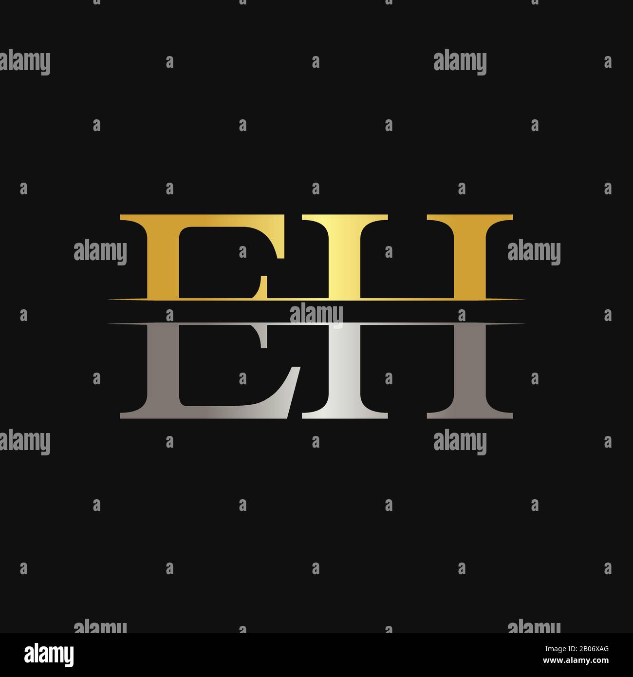 Eh logo design hi-res stock photography and images - Alamy