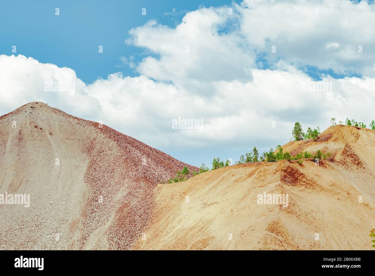 ore minerals lie in a mountain in the open space Stock Photo - Alamy