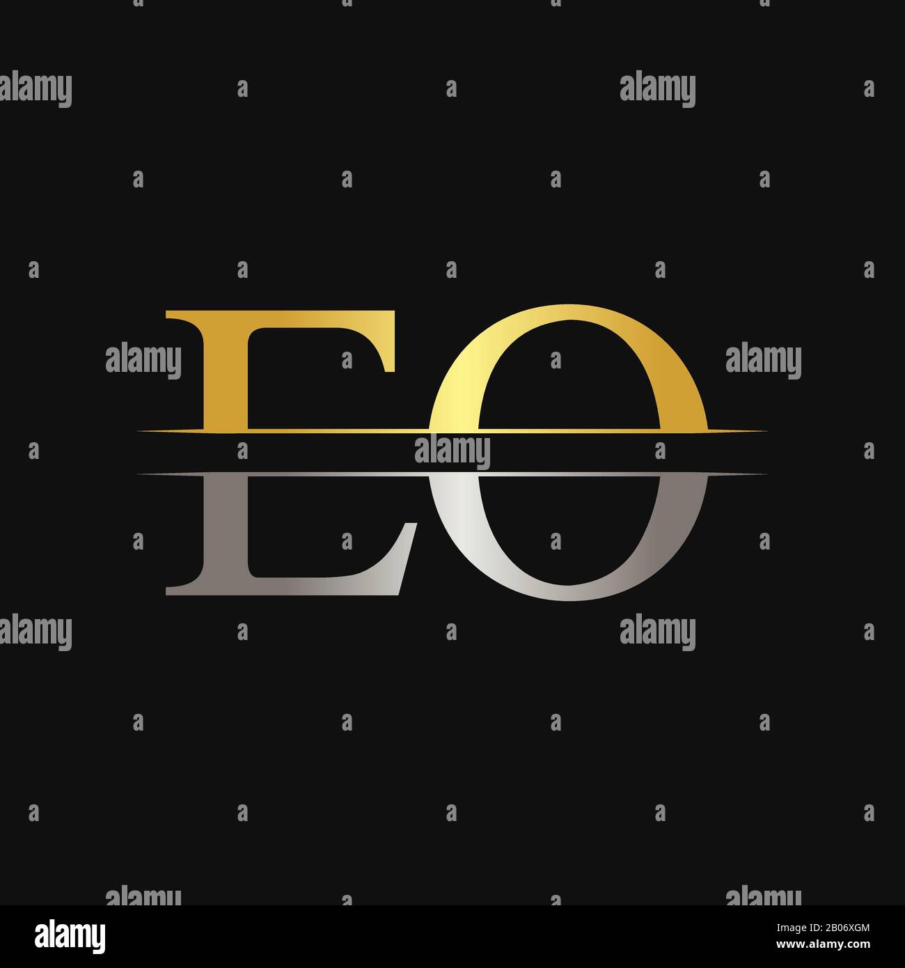 Initial EO Letter Linked Logo Business Vector Template. Creative Letter ...