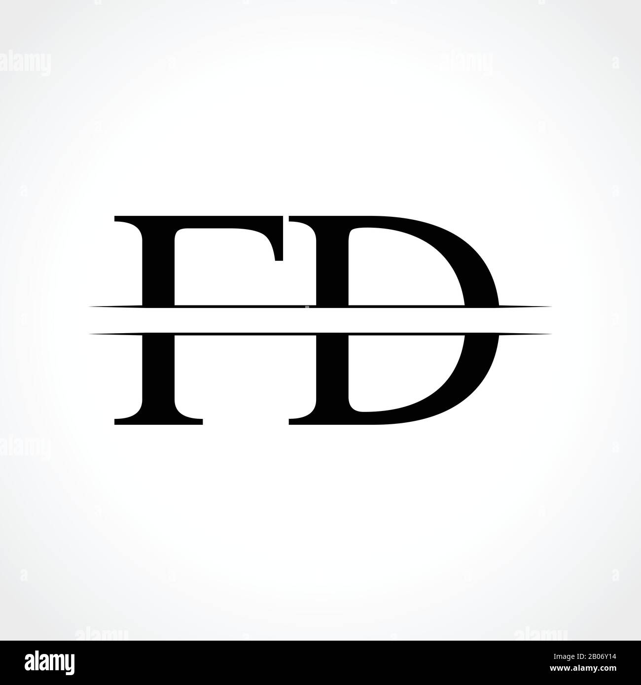 FD letter Type Logo Design vector Template. Abstract Letter FD logo ...