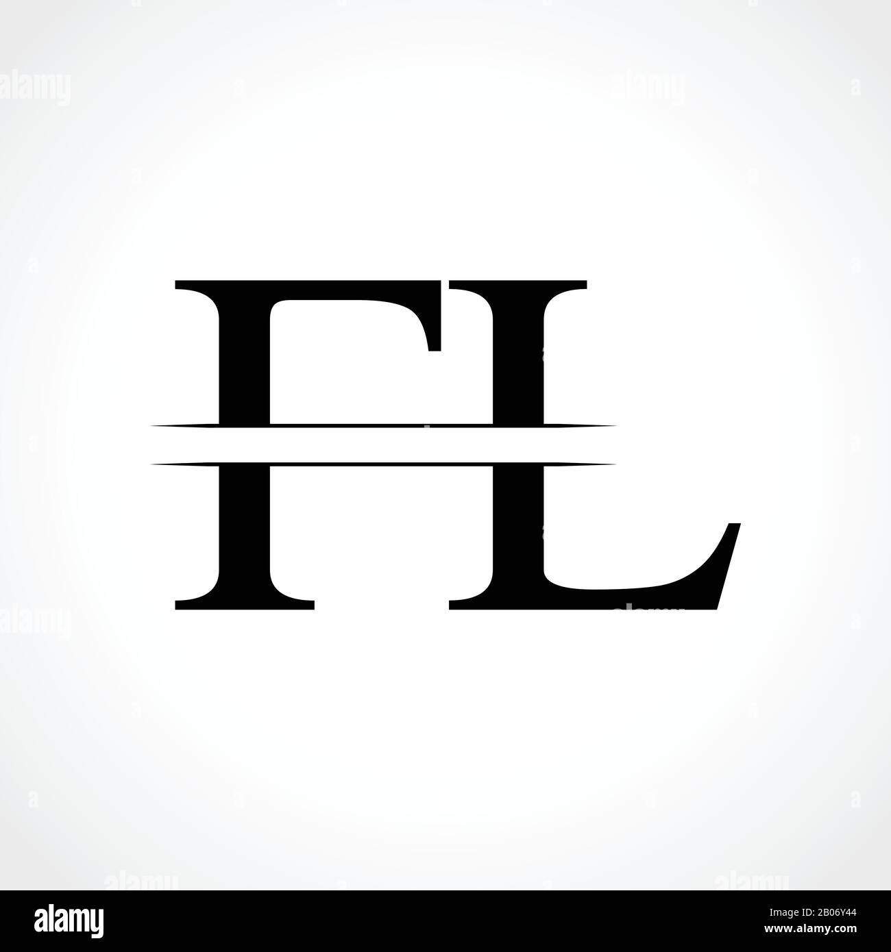 FL letter Type Logo Design vector Template. Abstract Letter FL logo ...