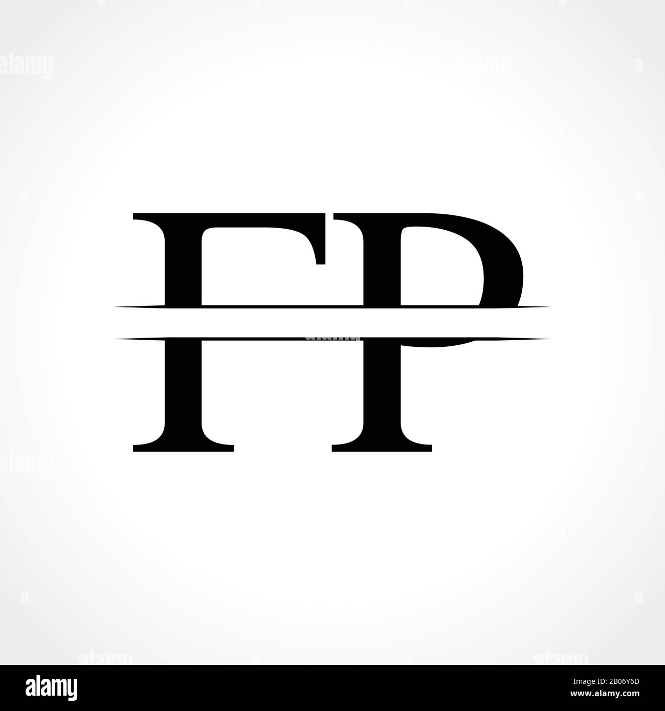 FP letter Type Logo Design vector Template. Abstract Letter FP logo ...