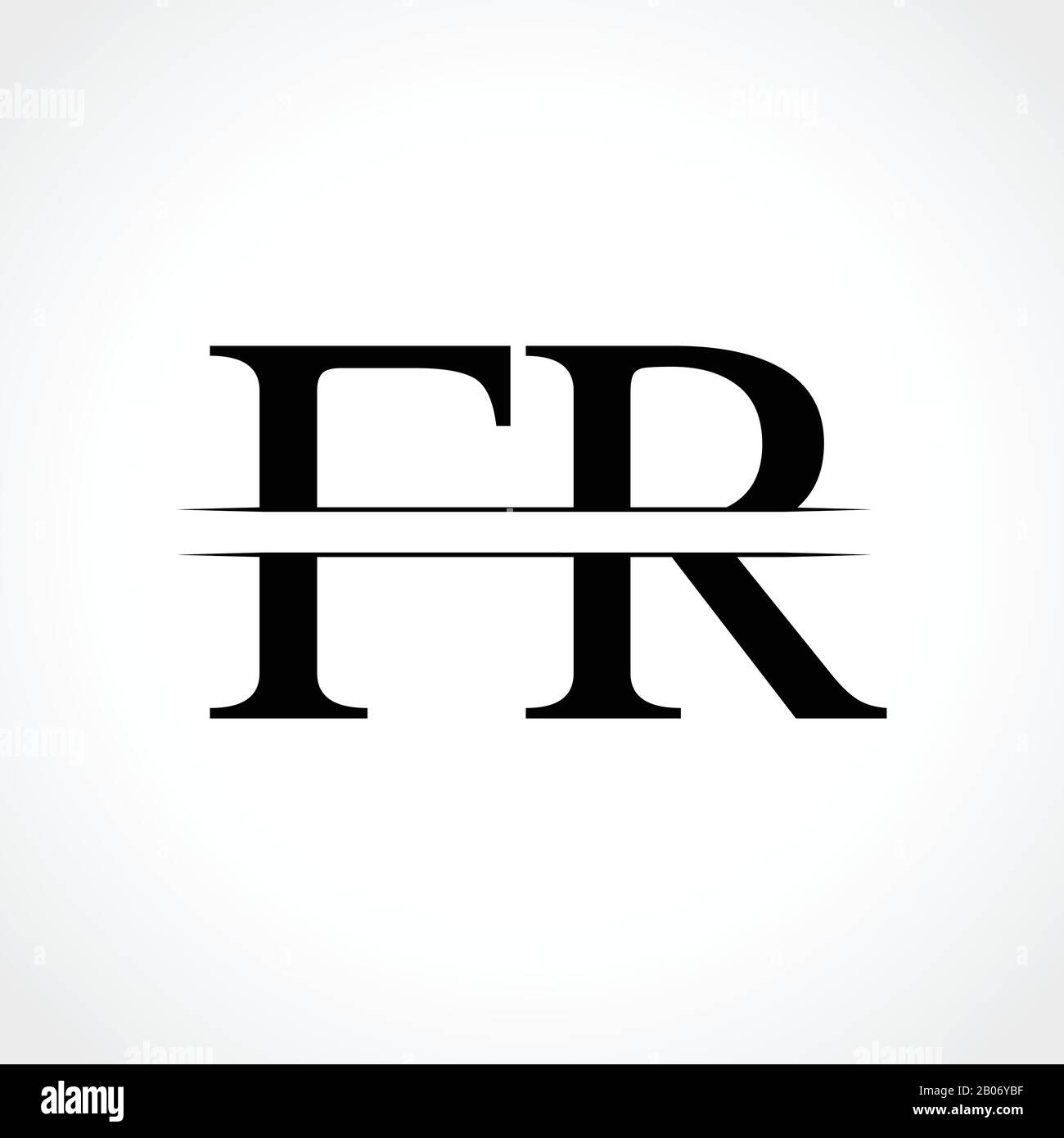 FR letter Type Logo Design vector Template. Abstract Letter FR logo ...