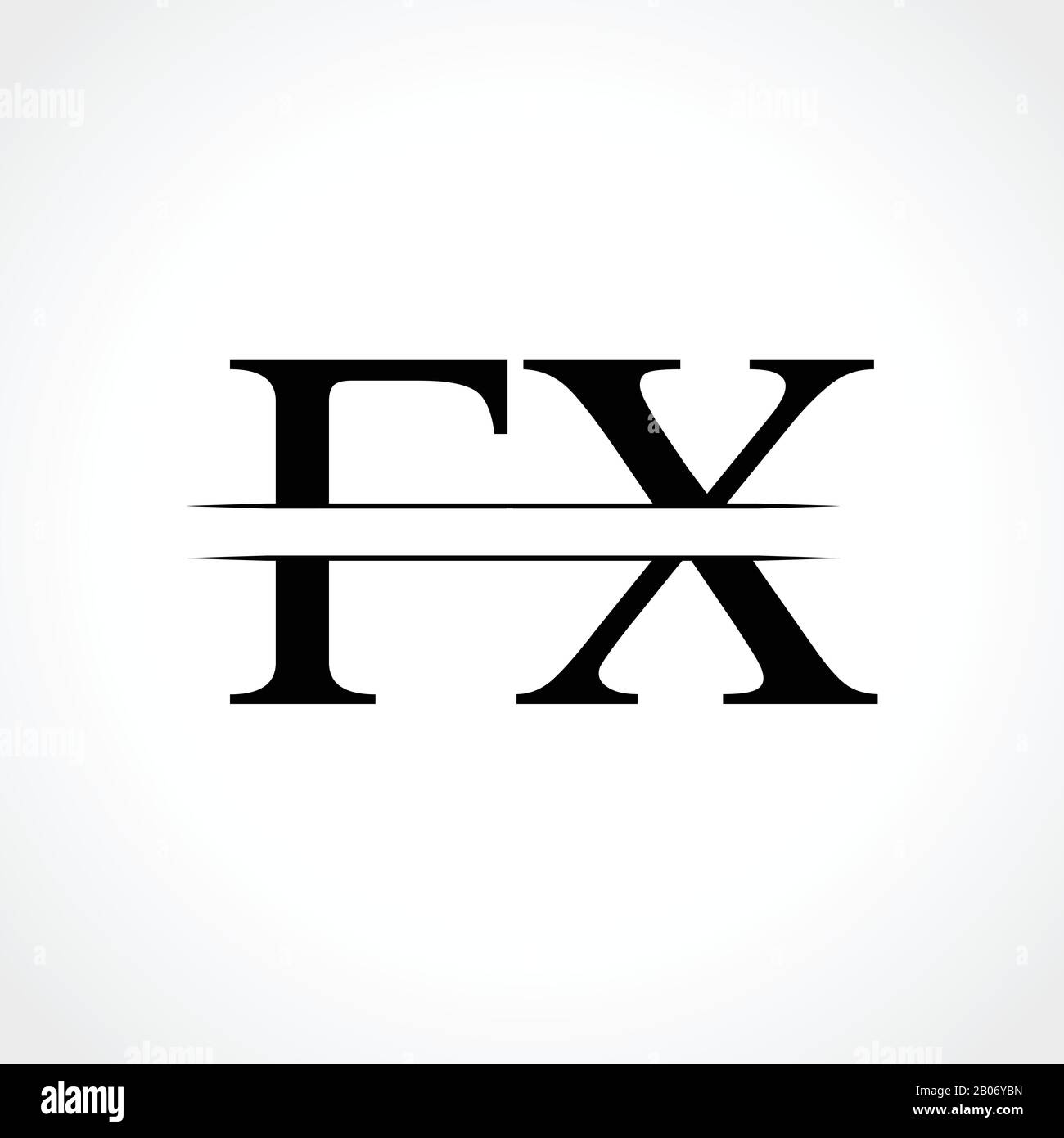 FX letter Type Logo Design vector Template. Abstract Letter FX logo ...