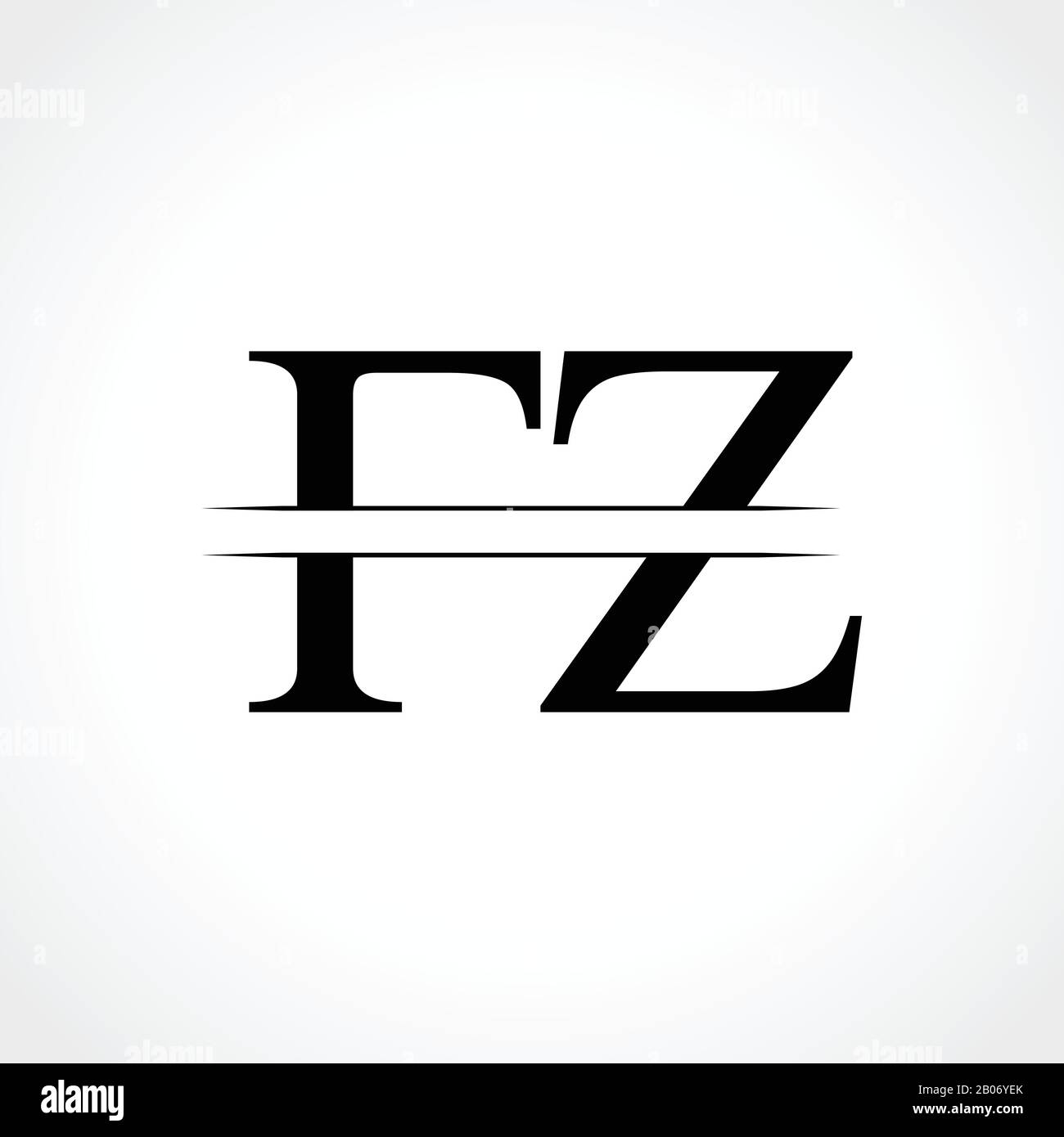 FZ letter Type Logo Design vector Template. Abstract Letter FZ logo Design Stock Vector Image ...