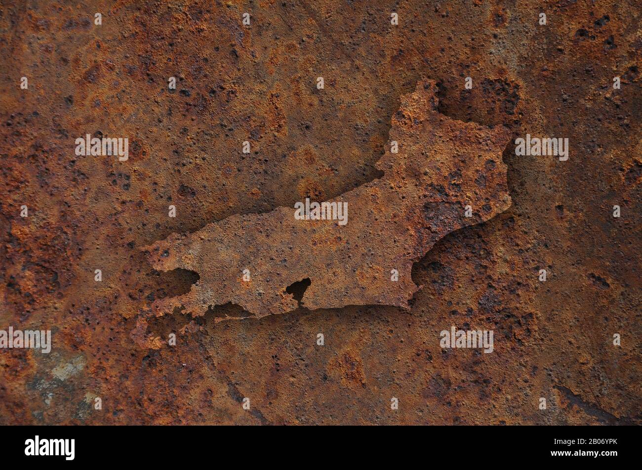 Map of Rio de Janeiro on rusty metal Stock Photo - Alamy
