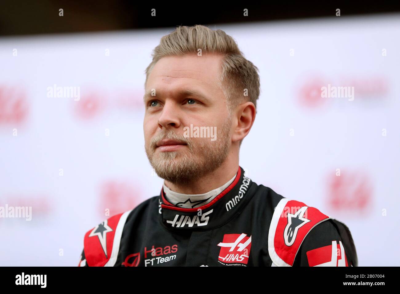 Haas' Kevin Magnussen during day one of pre-season testing at the ...