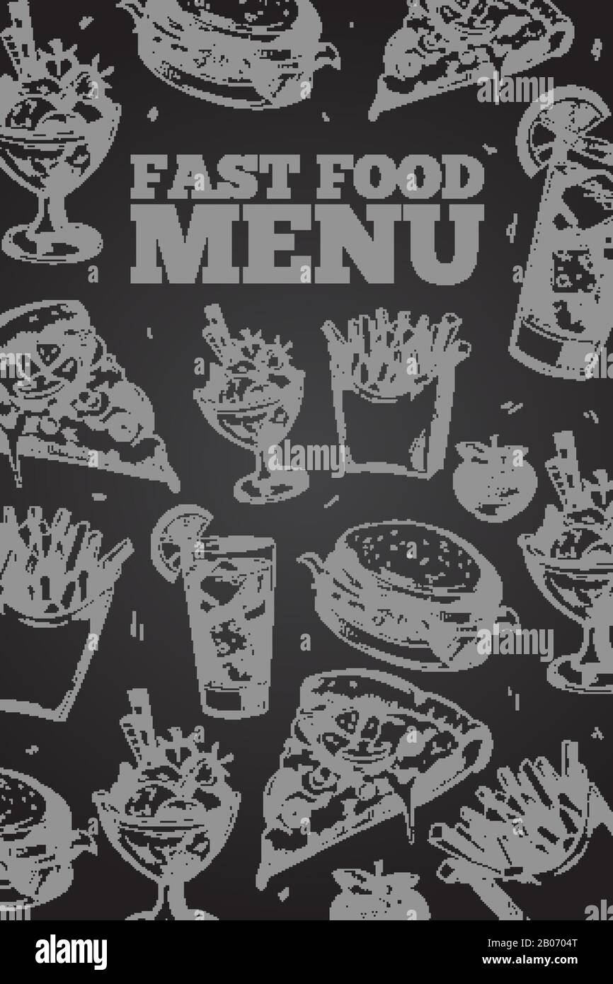 Menu dessert in restaurant Stock Vector Images - Alamy