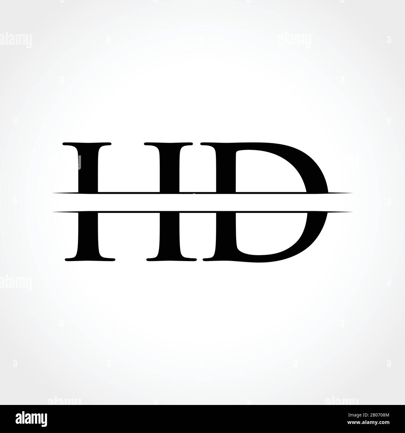 HD letter Type Logo Design vector Template. Abstract Letter HD logo ...