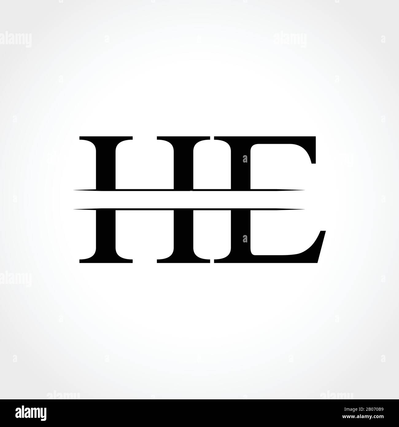 H e logo Stock Vector Images - Alamy