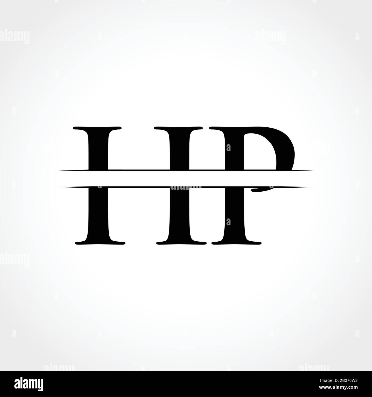HP letter Type Logo Design vector Template. Abstract Letter HP logo ...