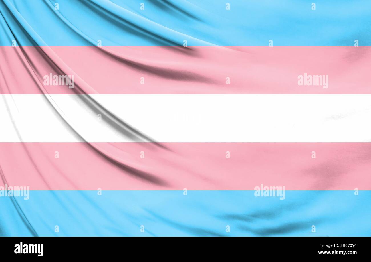 Realistic flag of Transgender on the wavy surface of fabric Stock Photo ...