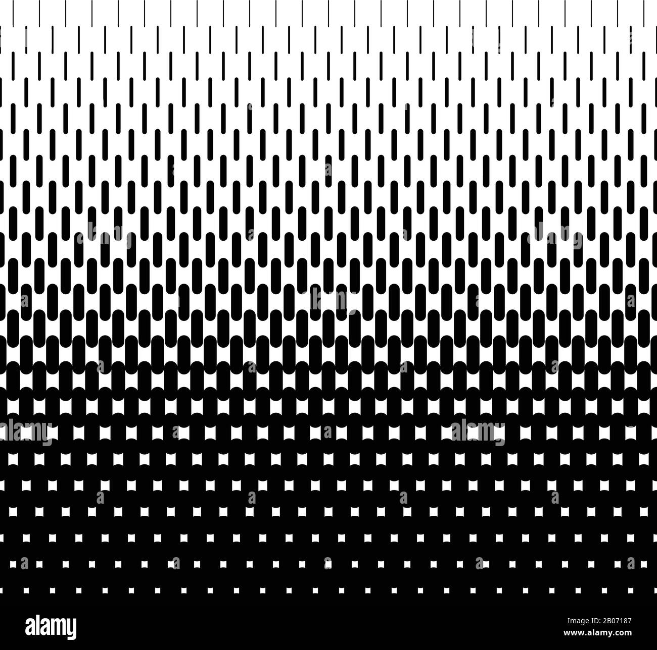 Rounded lines halftone seamless pattern. Monochrome backdrop texture ...