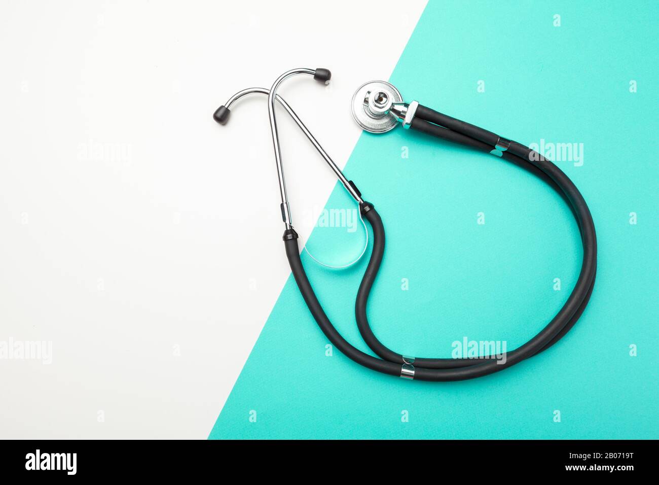 Medical Concept. Top view of stethoscope. Creative Photo Stock Photo ...
