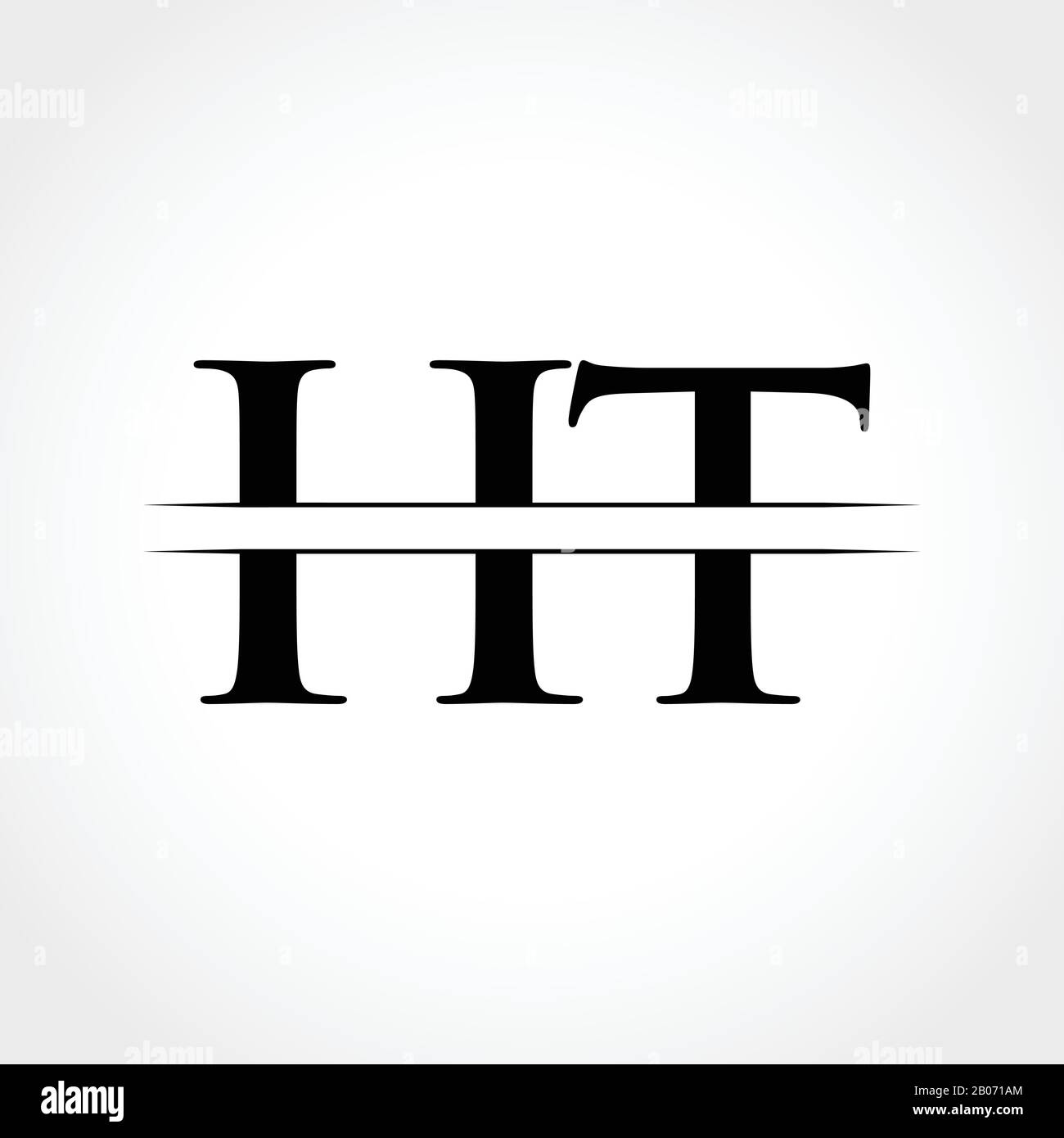 HT letter Type Logo Design vector Template. Abstract Letter HT logo ...