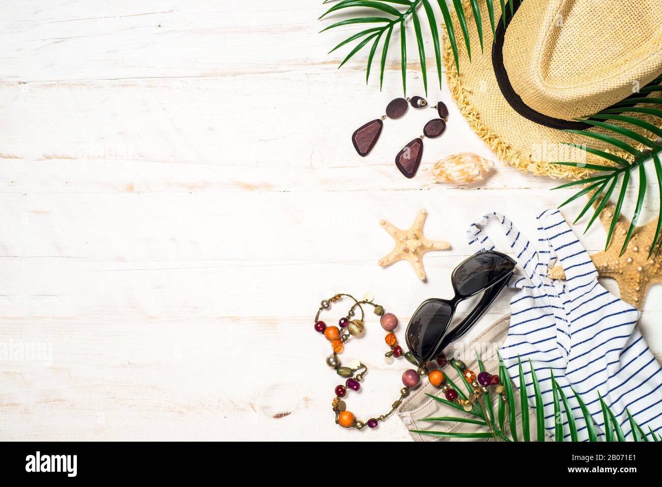 Summer travel background on white Stock Photo - Alamy