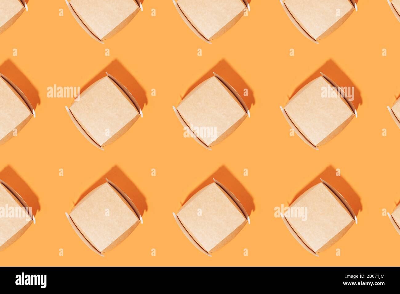 Set of Brown craft paper boxes Stock Photo - Alamy