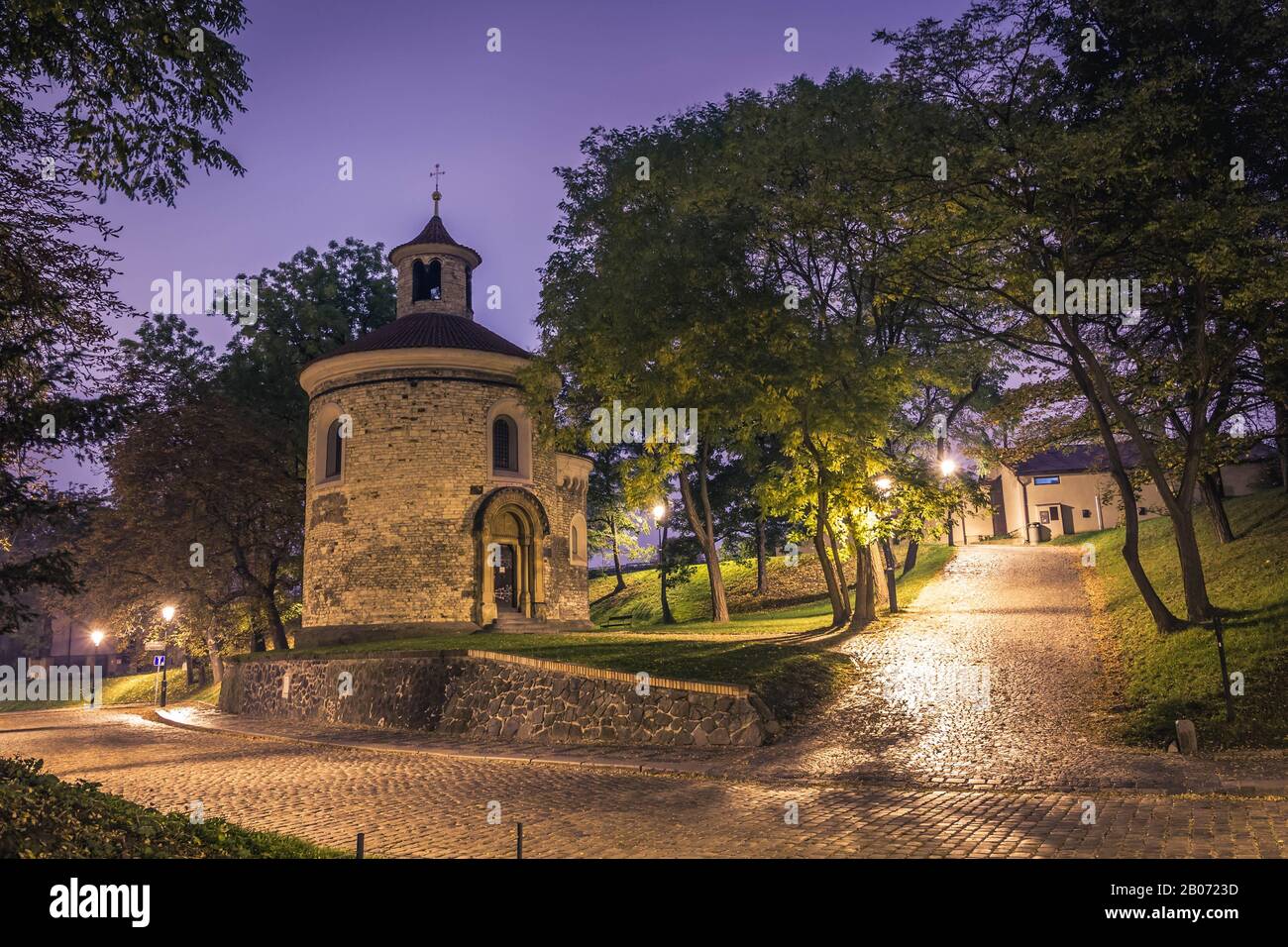 Night view of the rotunda of saint martin situated inside of the ...