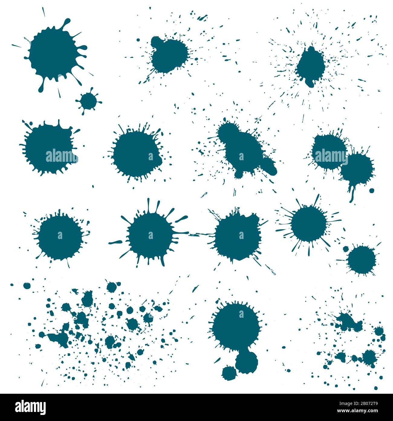 Ink drop splash Stock Vector Images - Alamy