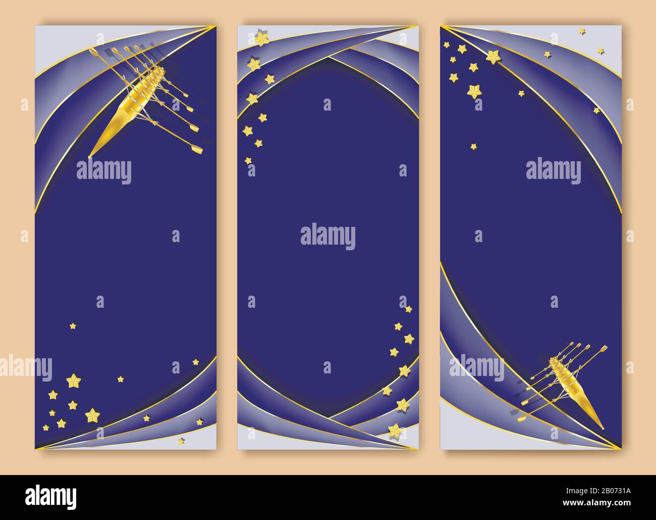 Golden paddle Stock Vector Images - Alamy