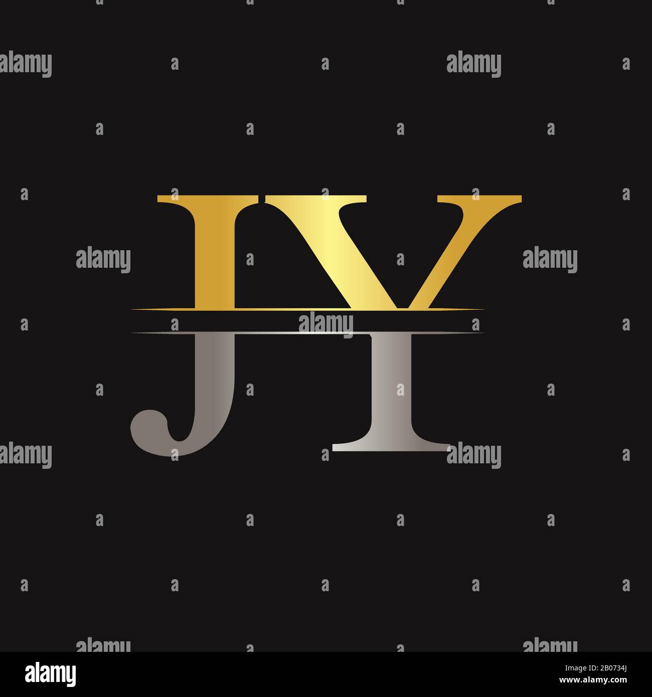 JY letter Type Logo Design vector Template. Abstract Letter JY logo ...