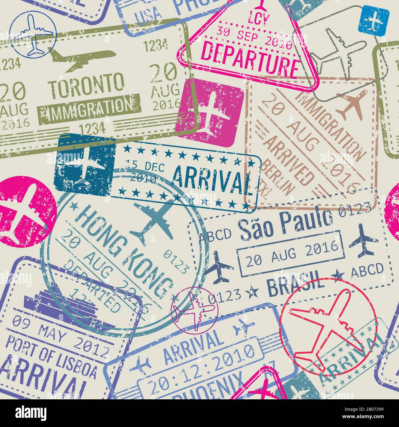 Passport Background Pattern