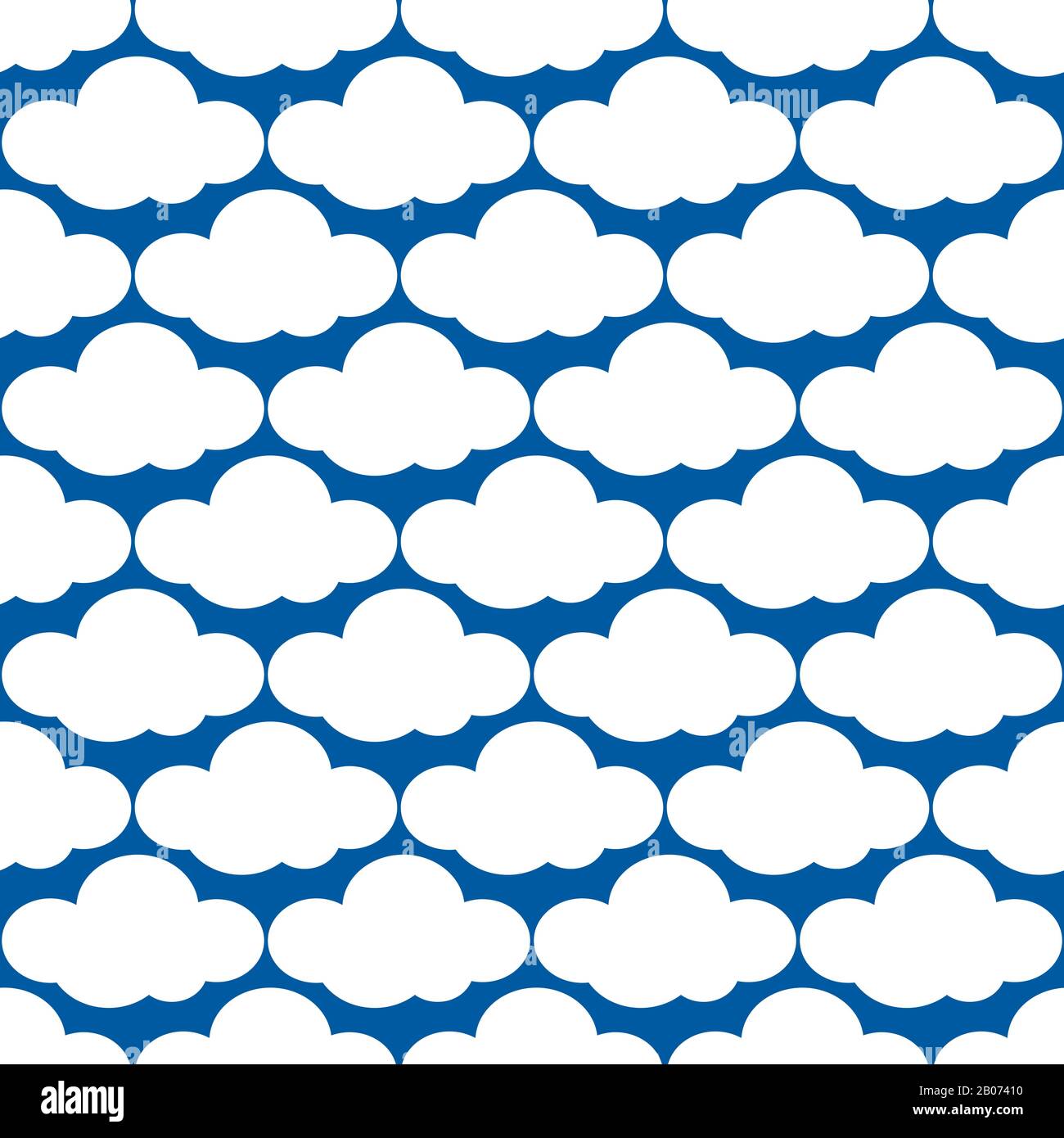 Vector clouds weather seamless pattern. Overcast and heaven background ...