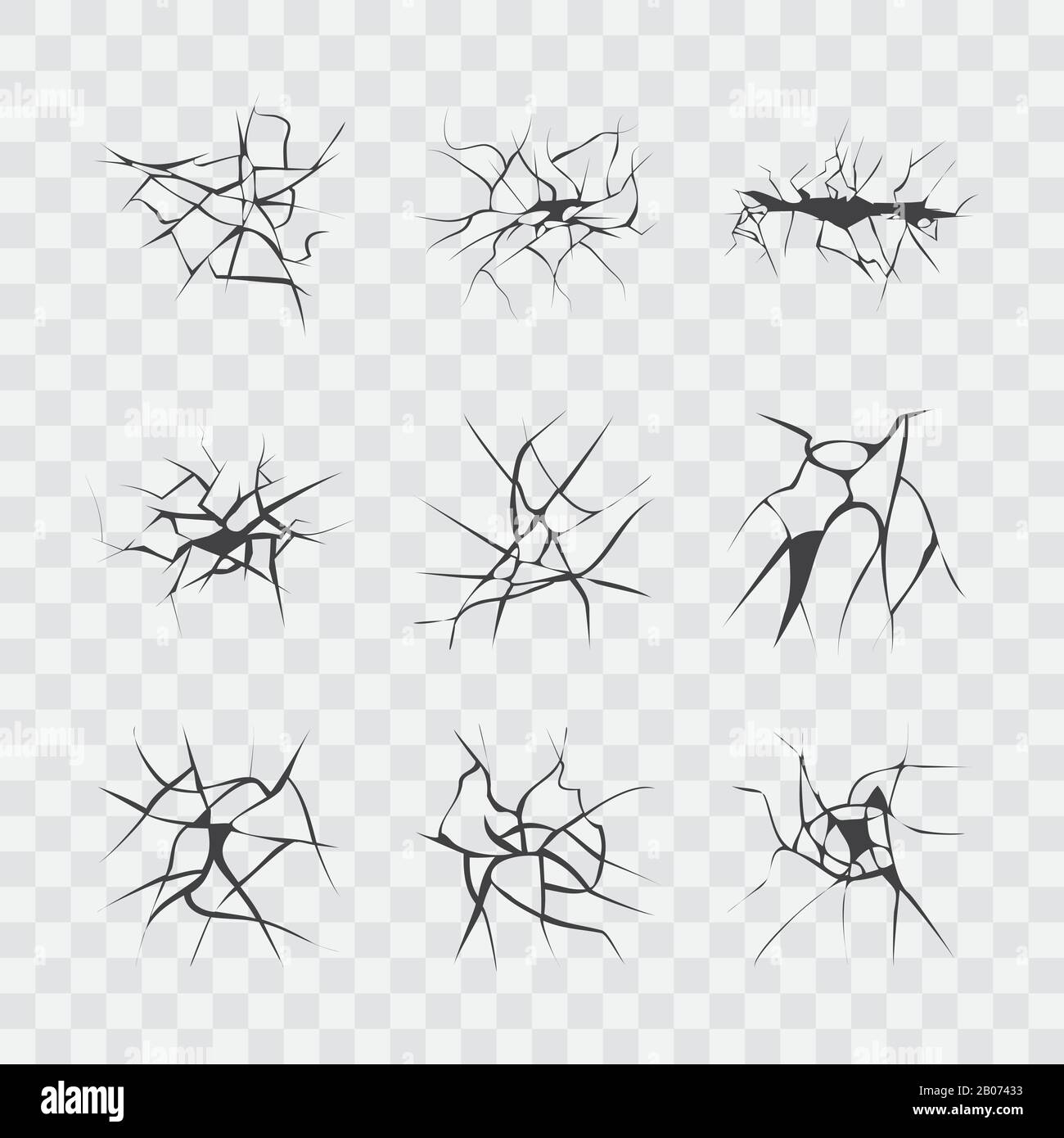 Cracks in the wall of earthquake Stock Vector Images - Alamy