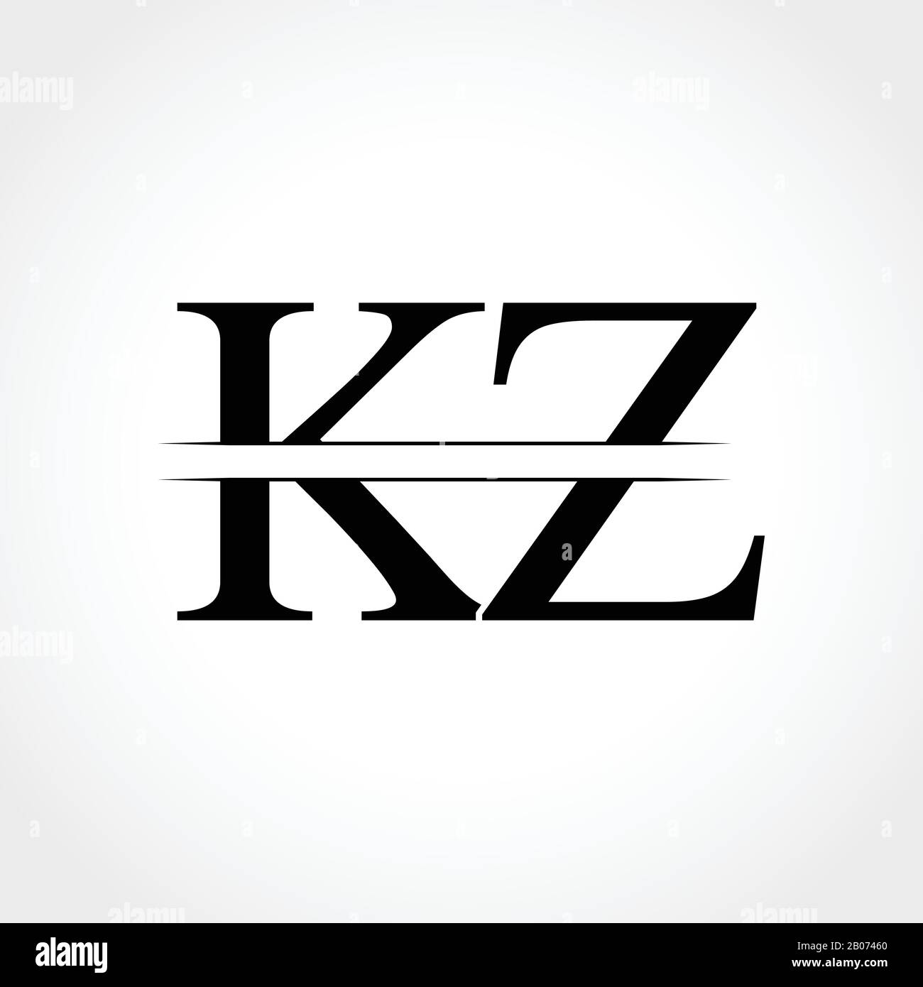 Kz letter logo hi-res stock photography and images - Alamy