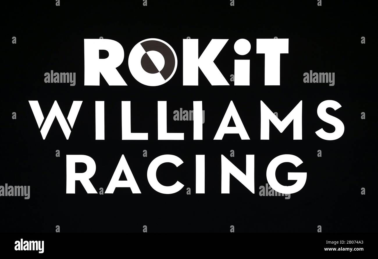 A general view of Rokit Williams Racing logo during day one of pre ...