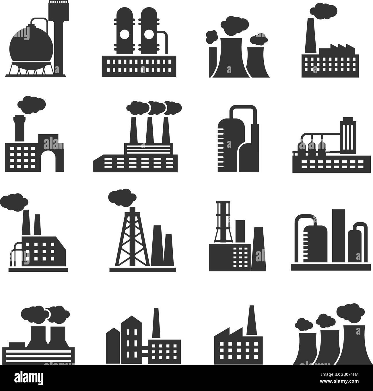 Industry factory works manufactory Cut Out Stock Images & Pictures - Alamy
