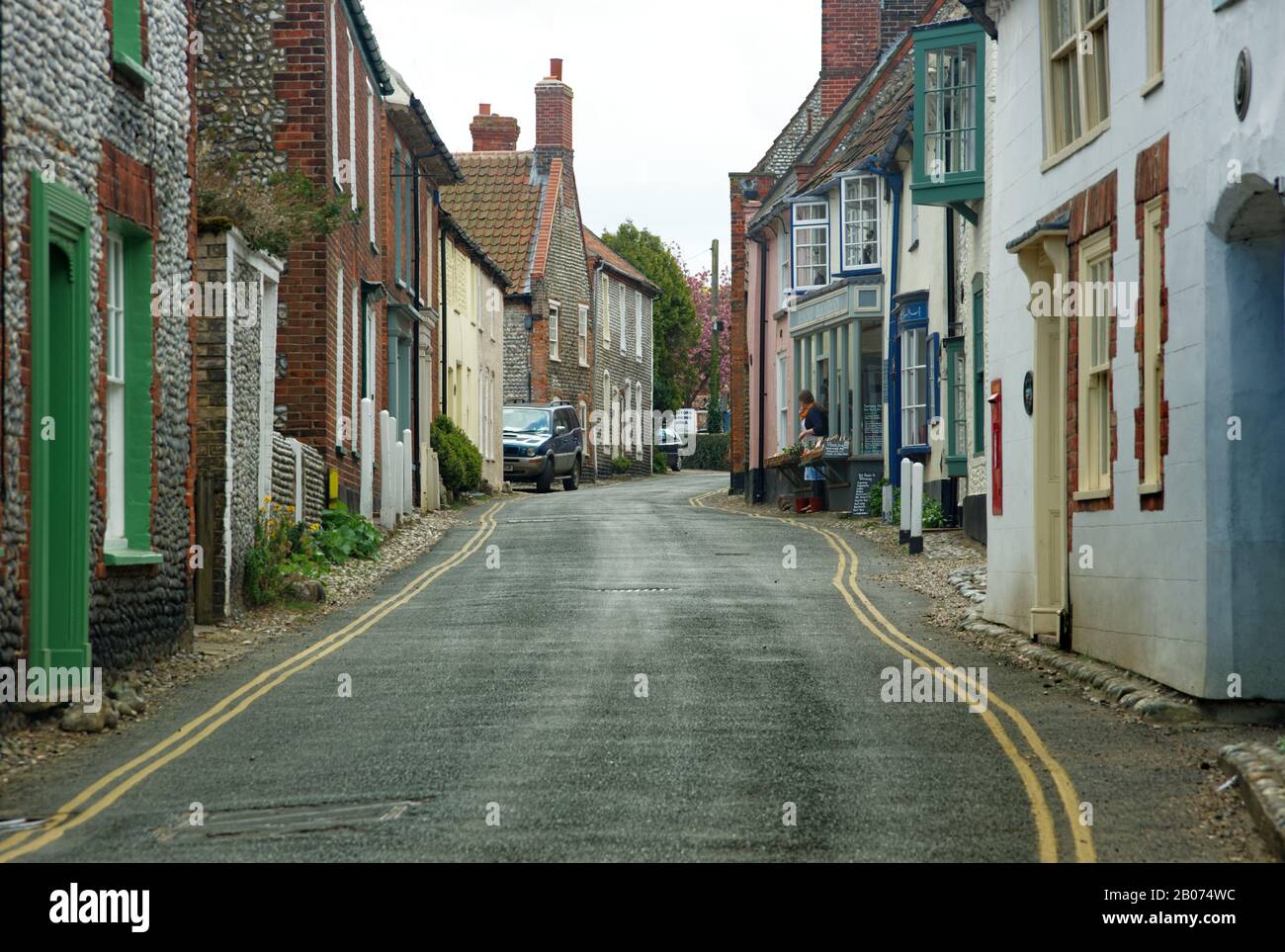 Blakeney Norfolk UK, street scene Stock Photo - Alamy