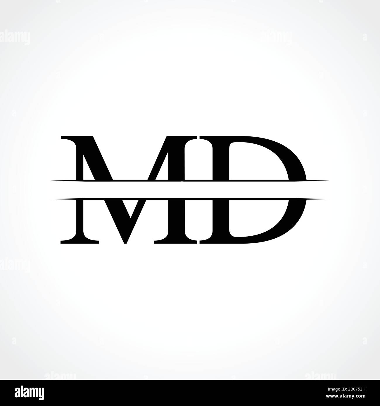 Initial MD letter Logo Design vector Template. Abstract Black Letter MD ... Initial MD letter Logo Design vector Template. Abstract Black Letter MD ...