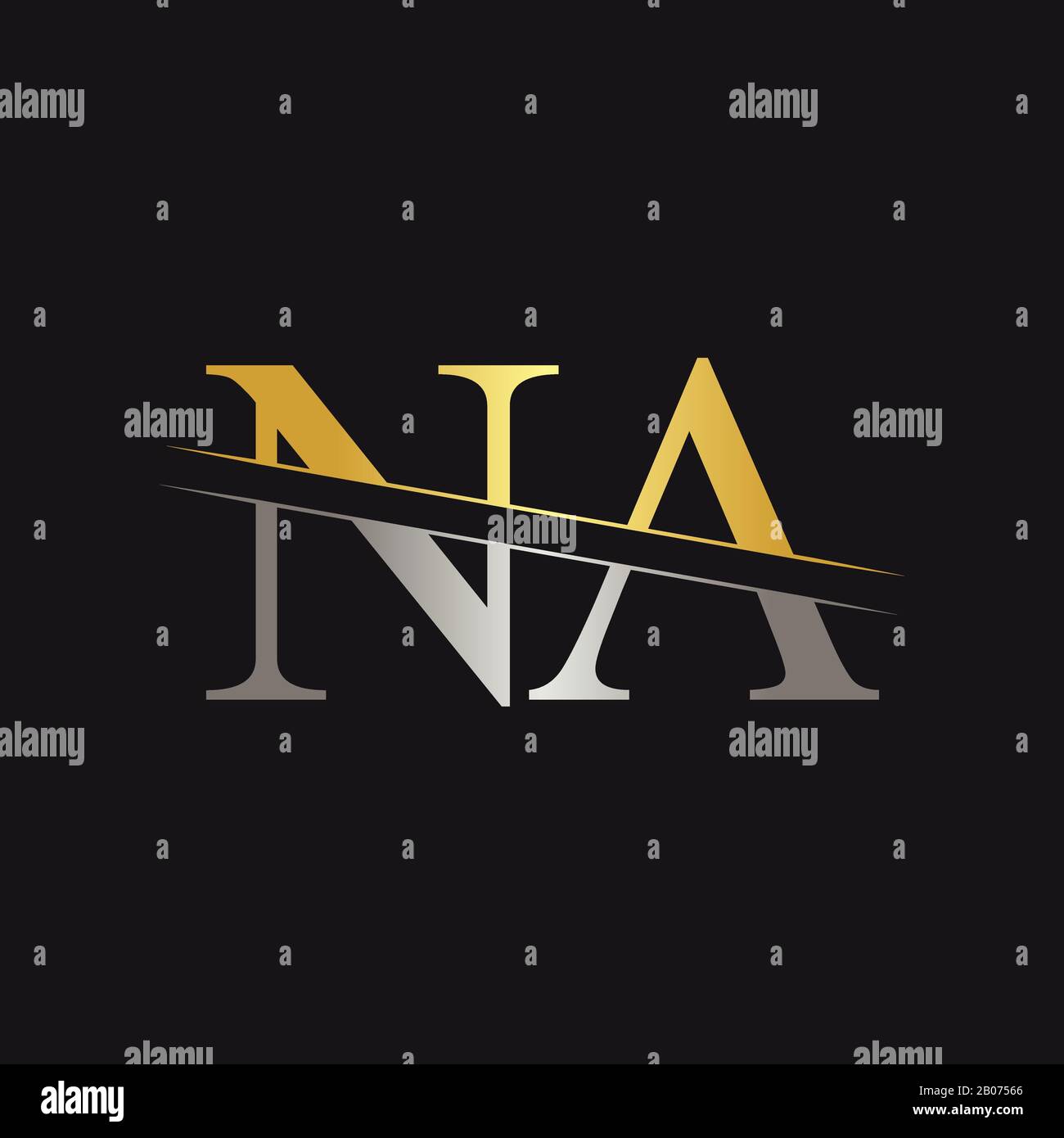 Letter na vector vectors hi-res stock photography and images - Alamy