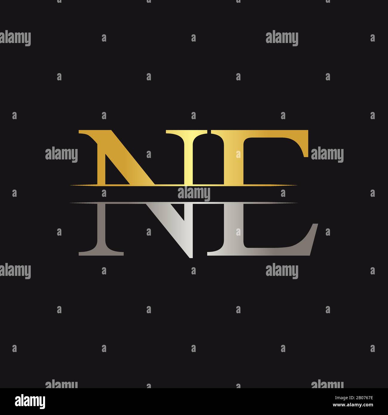 Initial Monogram Letter NE Logo Design Vector Template. NE Letter Logo ... Initial Monogram Letter NE Logo Design Vector Template. NE Letter Logo ...