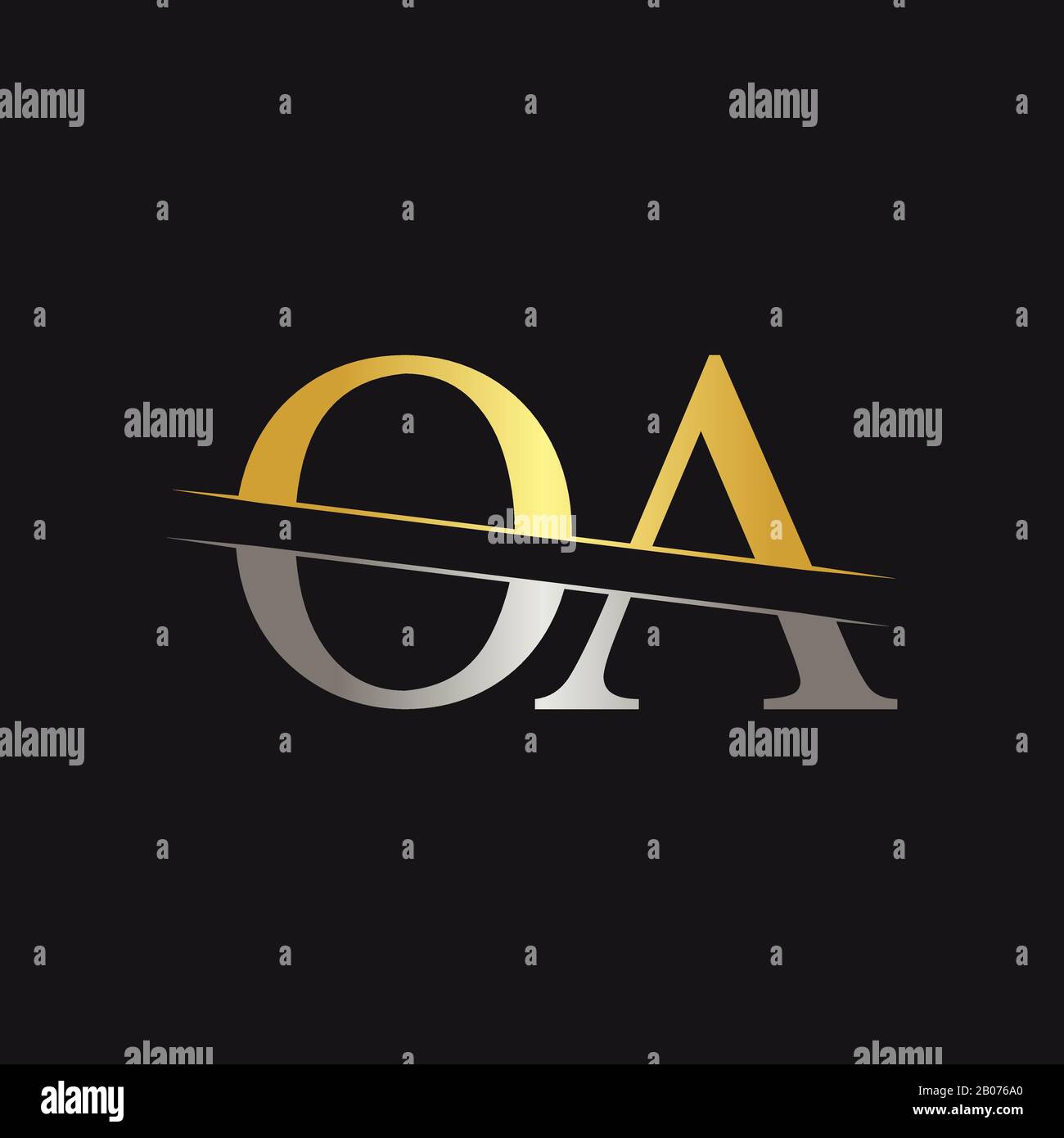 Oa logo vector vectors Stock Vector Images - Alamy