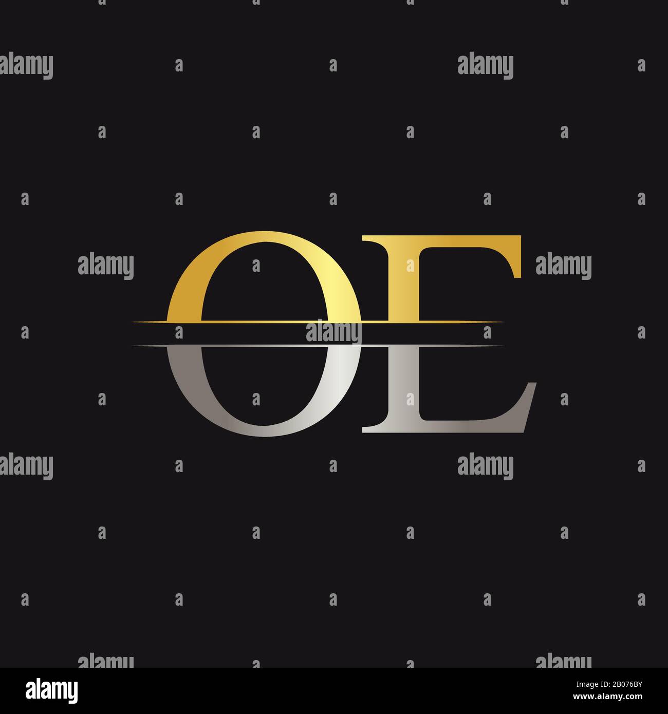 Initial Monogram Letter OE Logo Design Vector Template. OE Letter Logo ...