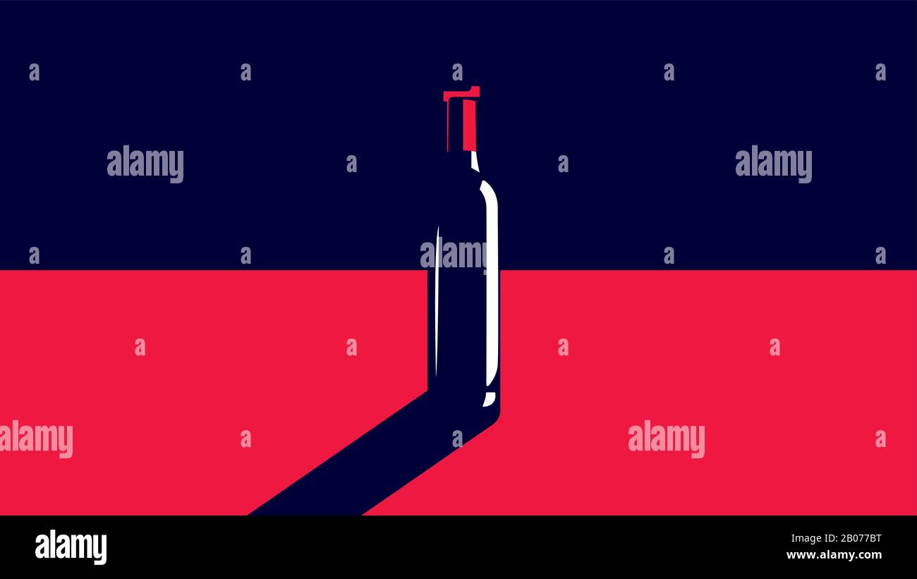 Vintage style wine bottle Stock Vector Images - Alamy