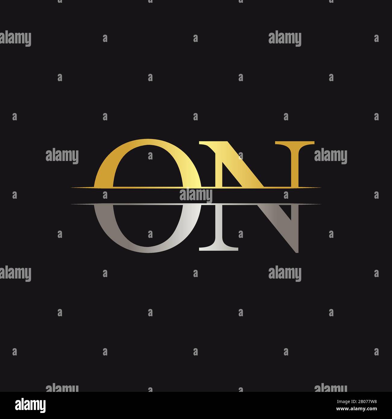 On logo vector vectors hi-res stock photography and images - Alamy