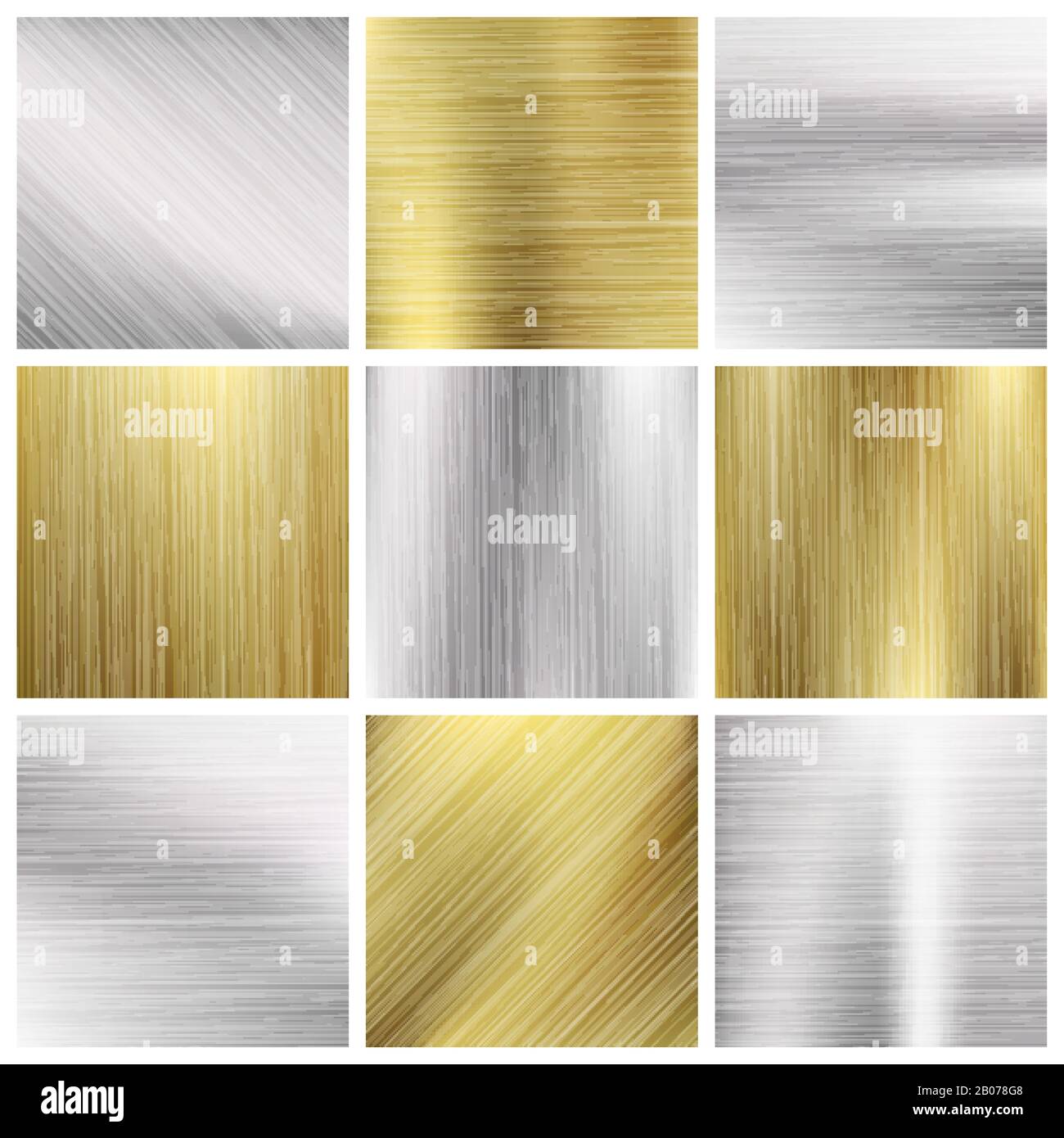 Silver brass textures Stock Vector Images - Alamy