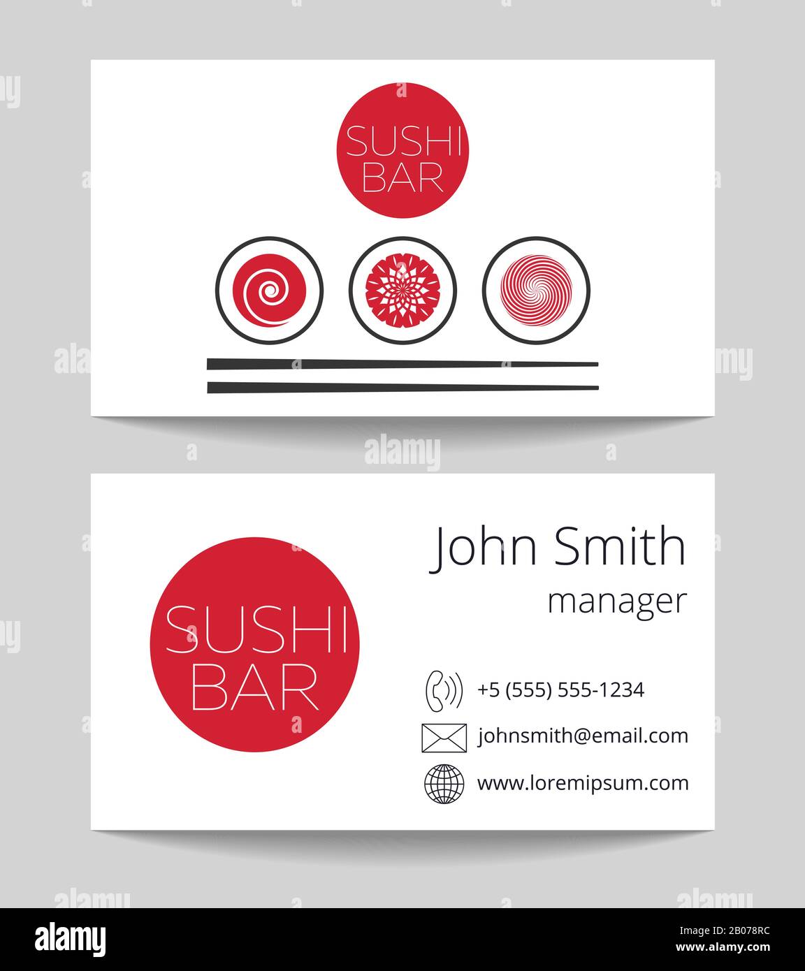 Menu japanese food list Stock Vector Images - Alamy